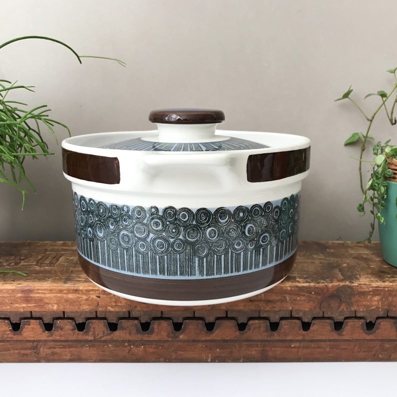 Rorstrand Amanda Lidded Casserole, Oven Dish, Vintage Scandinavian Kitchenware, Rorstrand Sweden ...