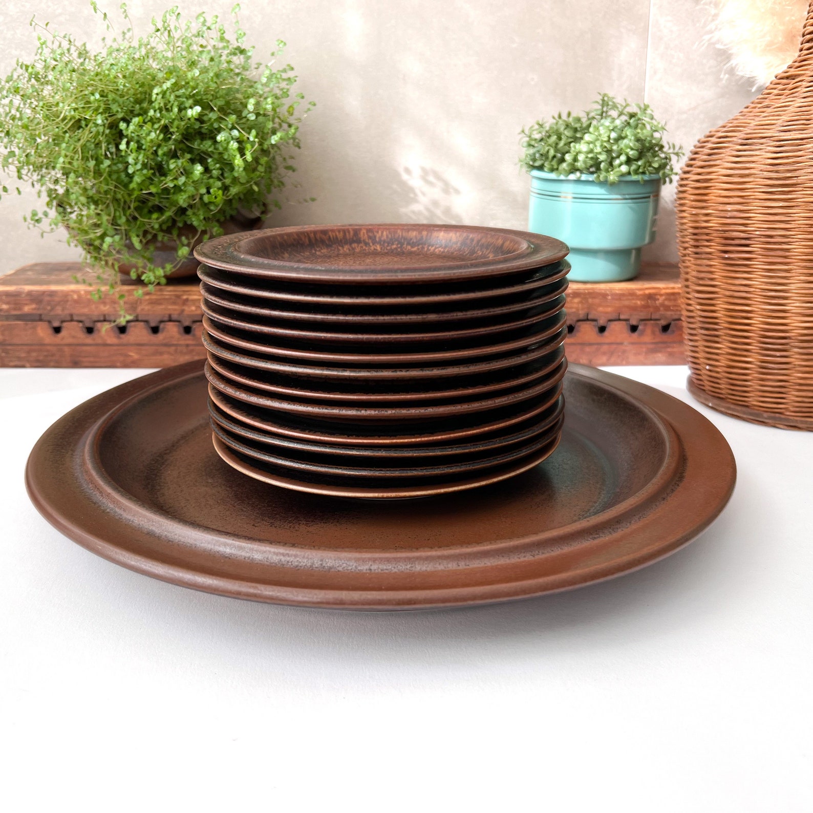 Arabia Ruska Cake Plates Set, Desserts Plates, 60's Mid Century ...