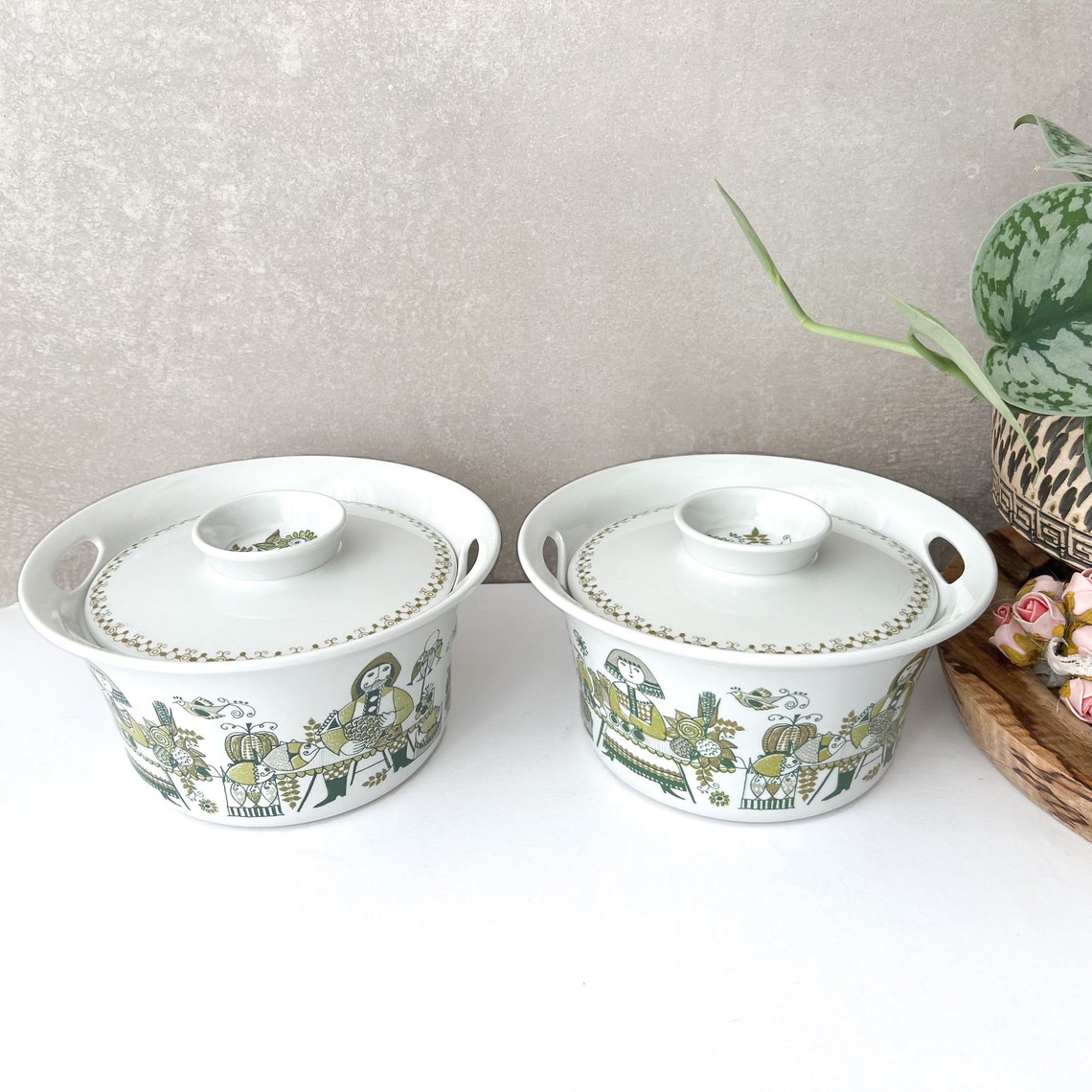 Vintage Figgjo Market Casserole, Figgjo Flint Norway, 60's Scandinavian ...