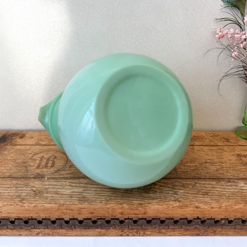 Rare Fire King Jadeite Ball Pitcher, Vintage Anchor Hocking Restaurant ...