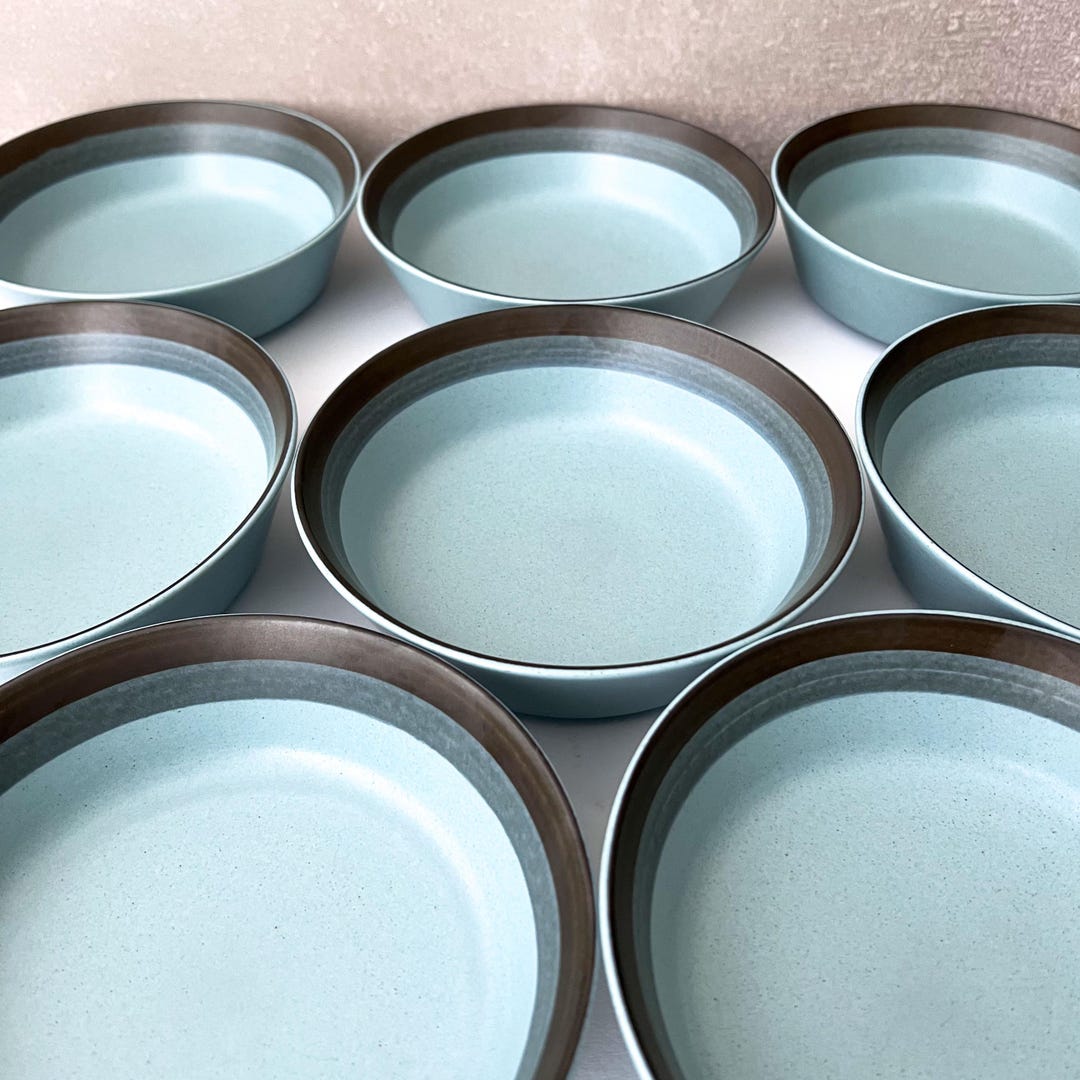 Kasuga Arrow Stone Dessert Bowls, Navajo Blue, Kasuga Showa, Cereal ...