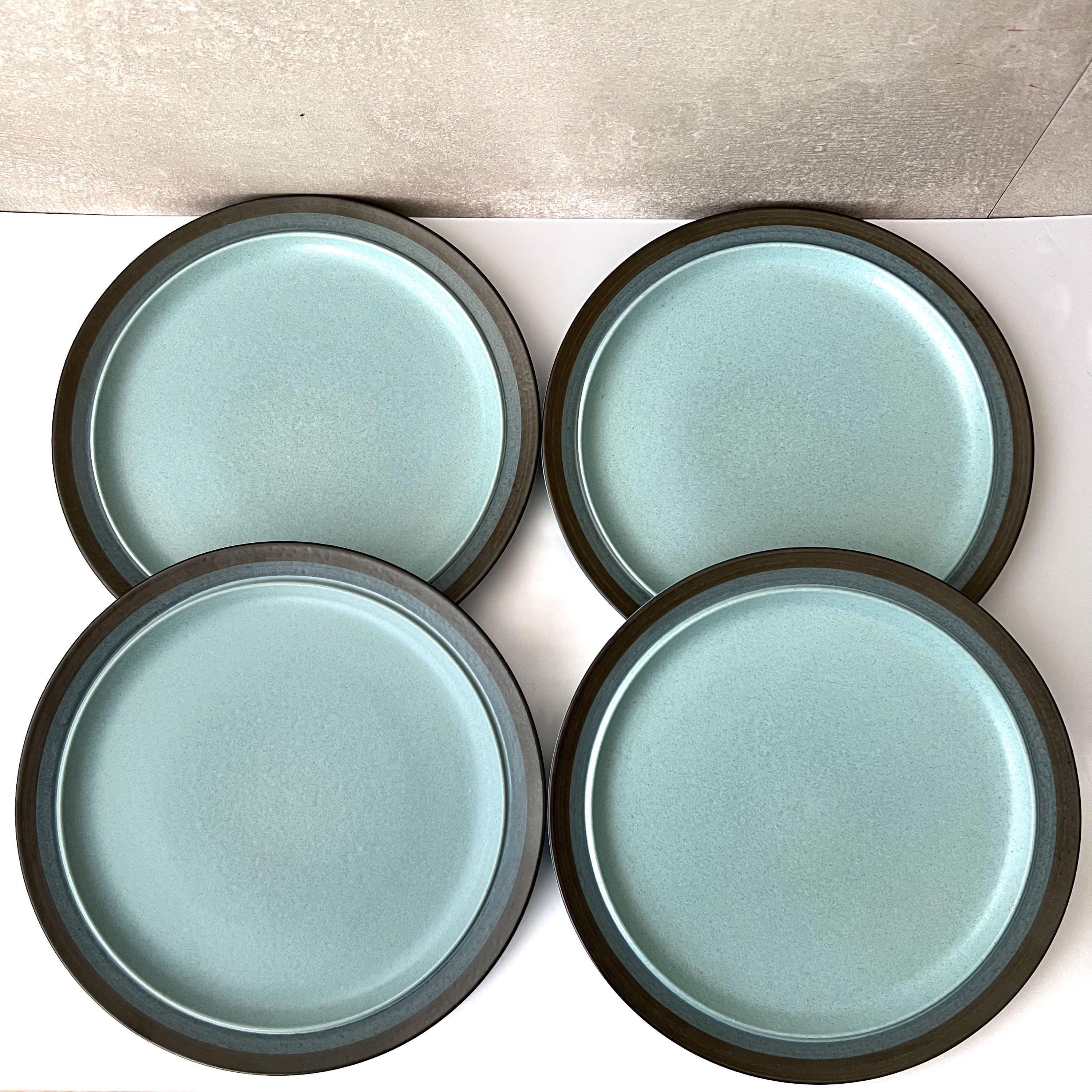 Kasuga Arrow Stone Dinner Plate, Navajo Blue, Kasuga Showa Plater, Mid ...