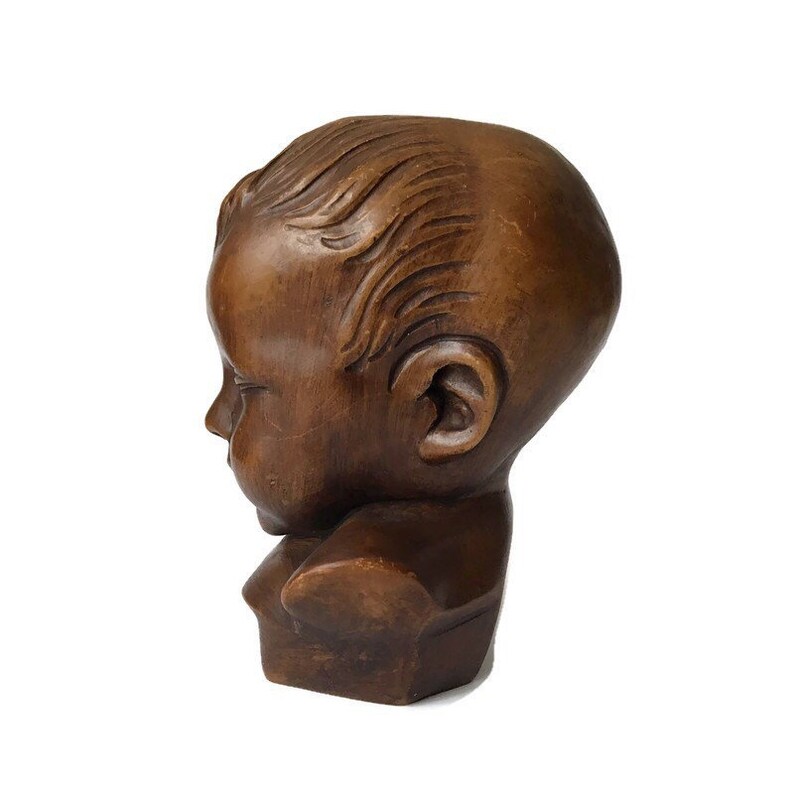 Vintage Girl and Boy Bust Statue Children Heads Sculpture - Etsy