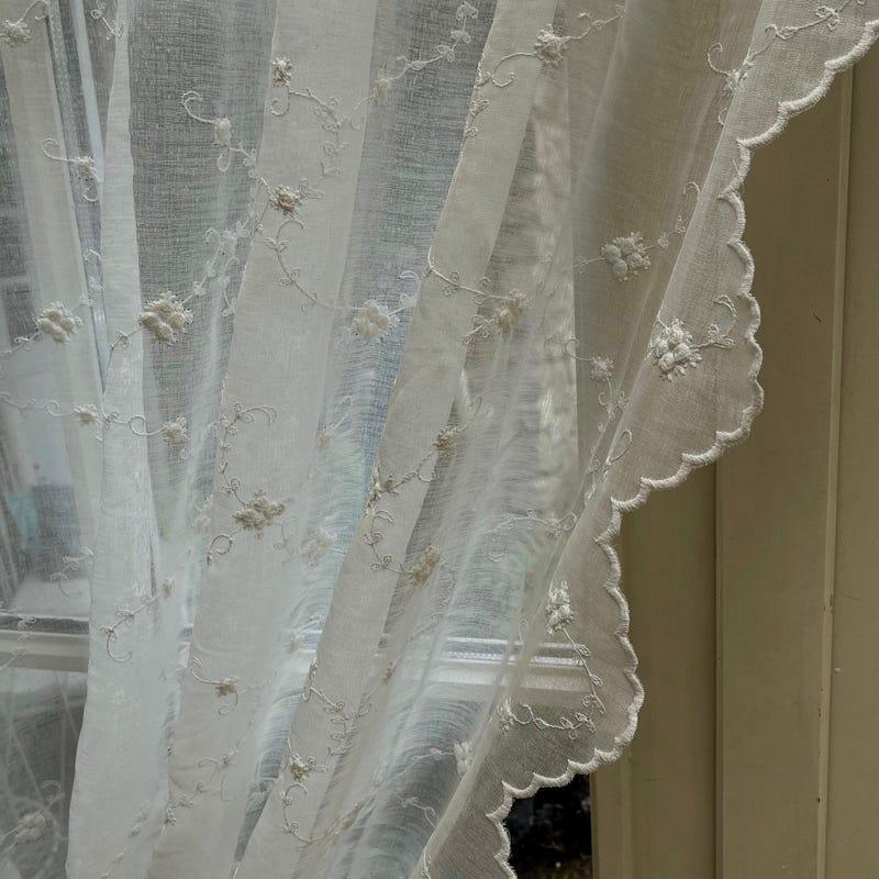 French Lace Curtains - Etsy