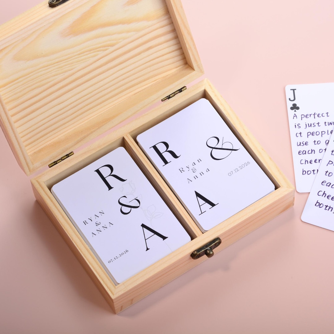 Custom Wedding Guest Book Playing Cards| Wedding Guest Book Alternative ...