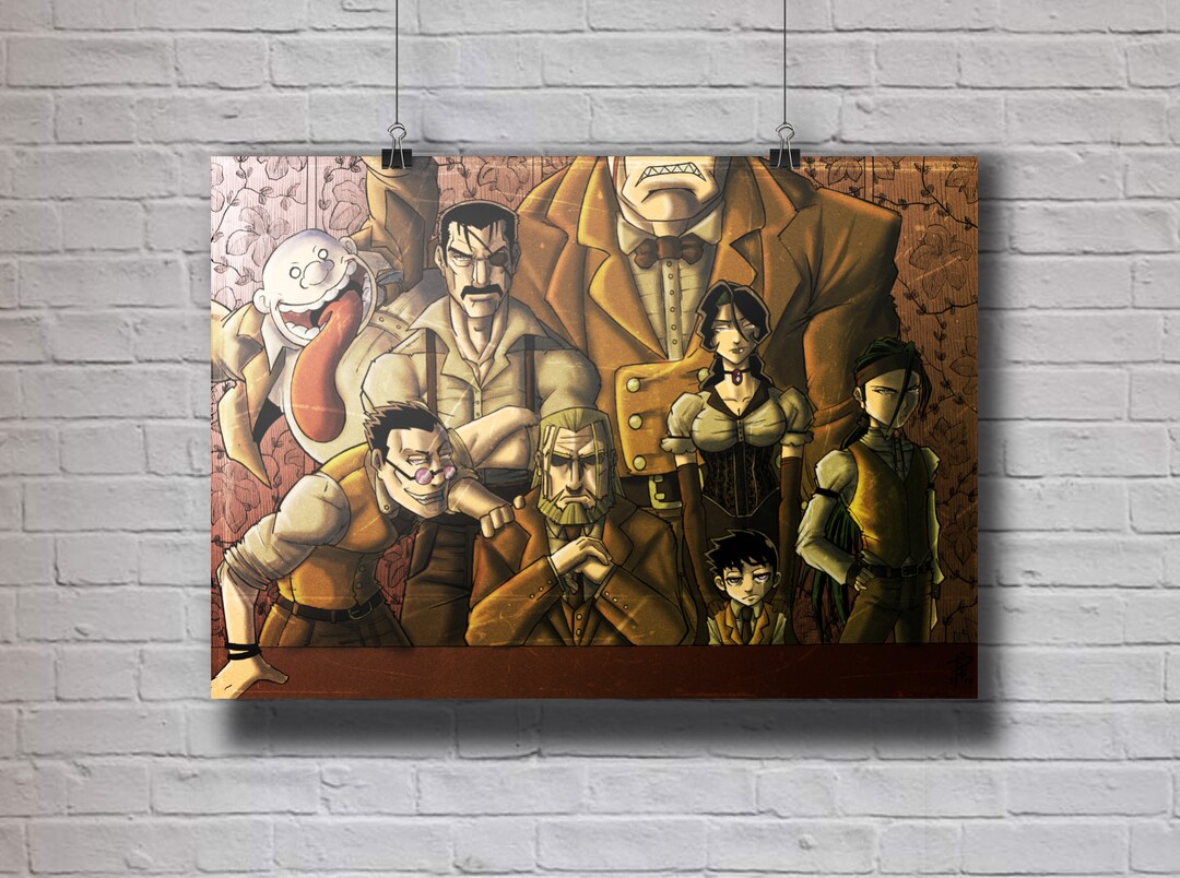 FMA 'family Portrait' A4 Original Art Print - Etsy