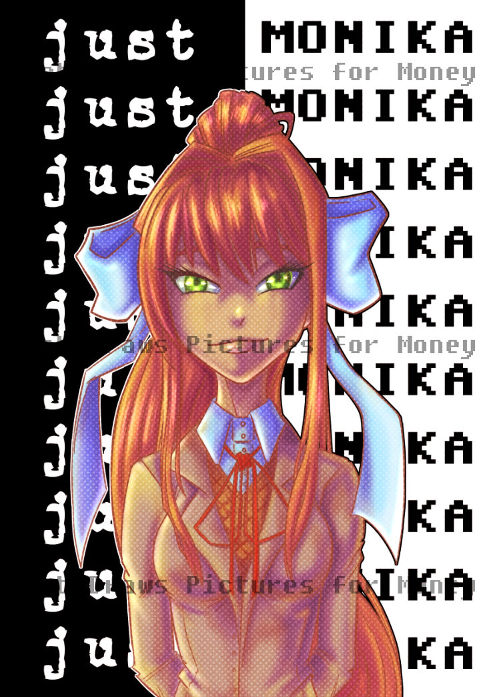 JUST MONIKA A4 Art Print - Etsy