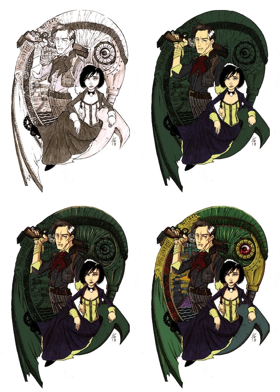 Bioshock Infinite Booker Drawing