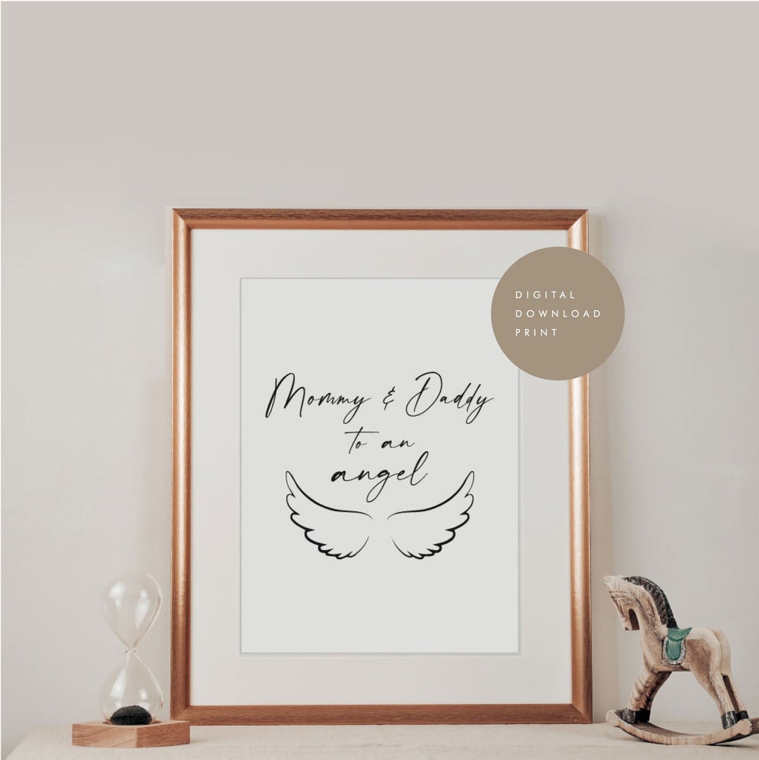 Miscarriage Quote Print Angel Baby Print Digital Download - Etsy
