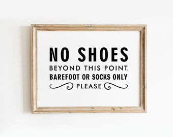 Shoes off Printable | Etsy