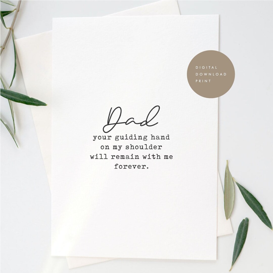 Miss You Dad Print Dad Loss Printable Print Instant - Etsy