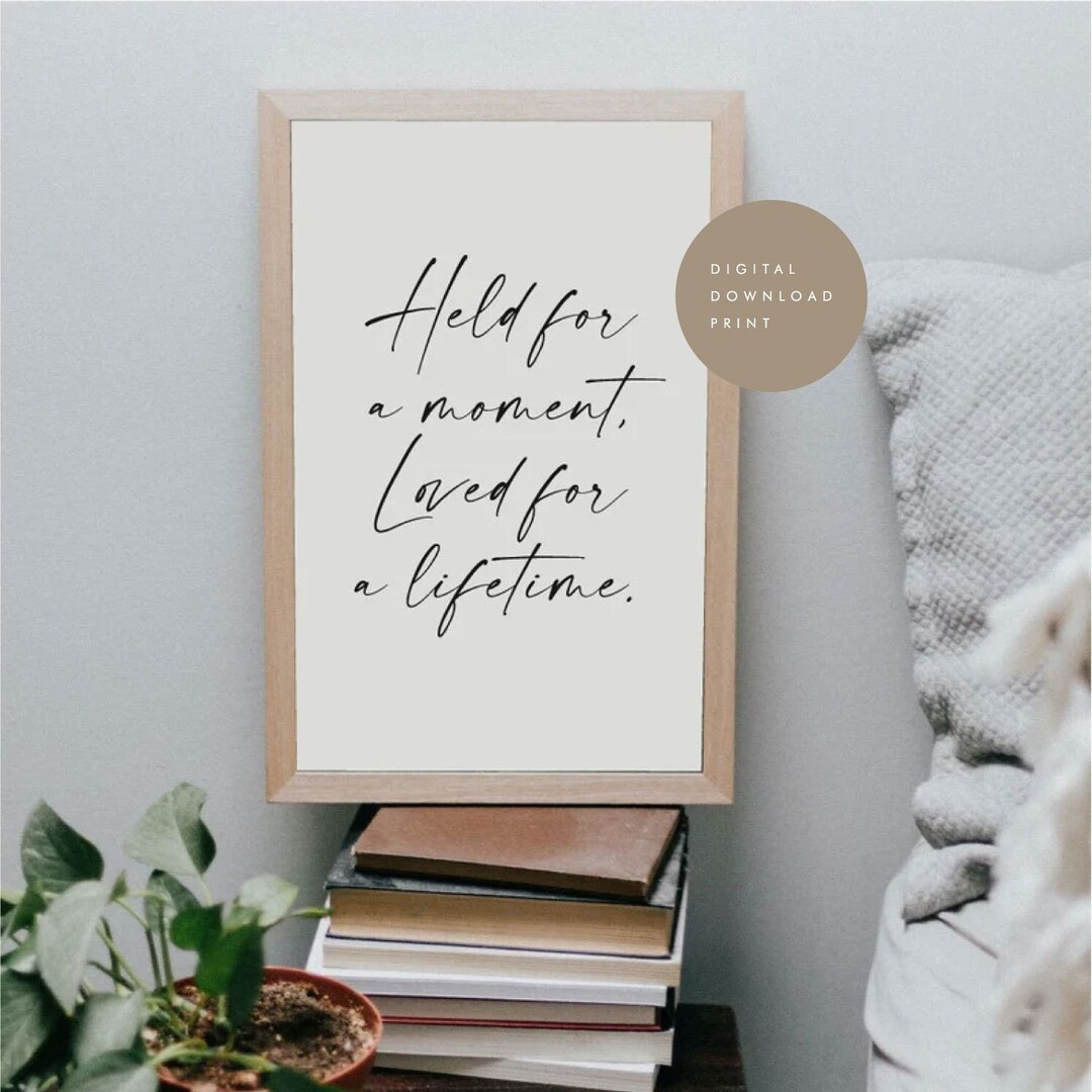 Baby Loss Quote Printable Quote Instant Download Stillborn - Etsy