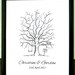 Personalised Fingerprint Tree Guest Book Wedding Birthday Christening ...