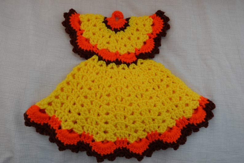 Crochet Dress Potholder/wall Hanging - Etsy