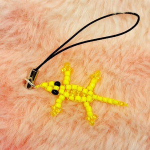 Mini 90's Bead Lizard Phone Charm - Etsy