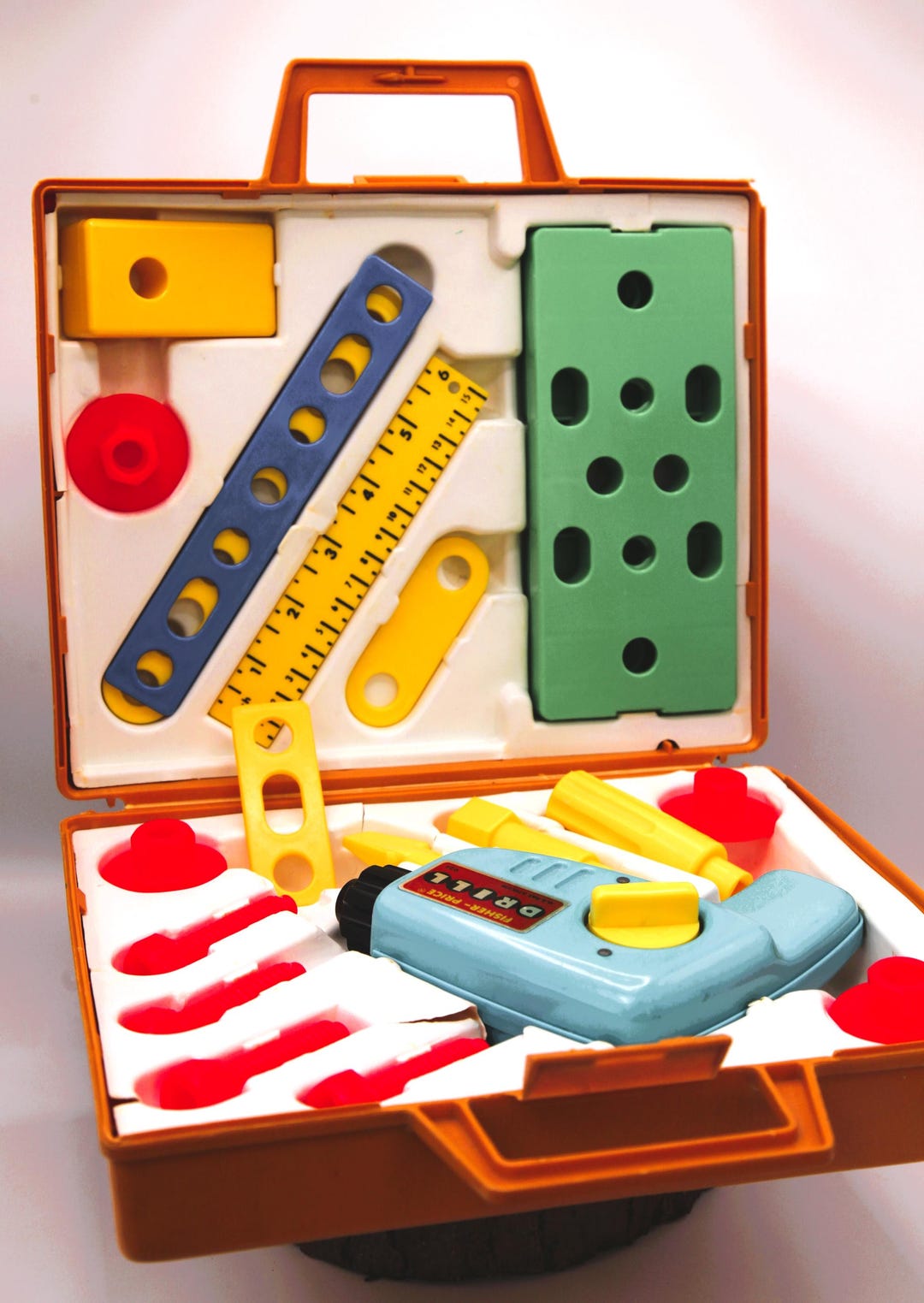 1977 Fisher Price Tool Kit No 924 With Carrying Case Wind-up Drill - Etsy