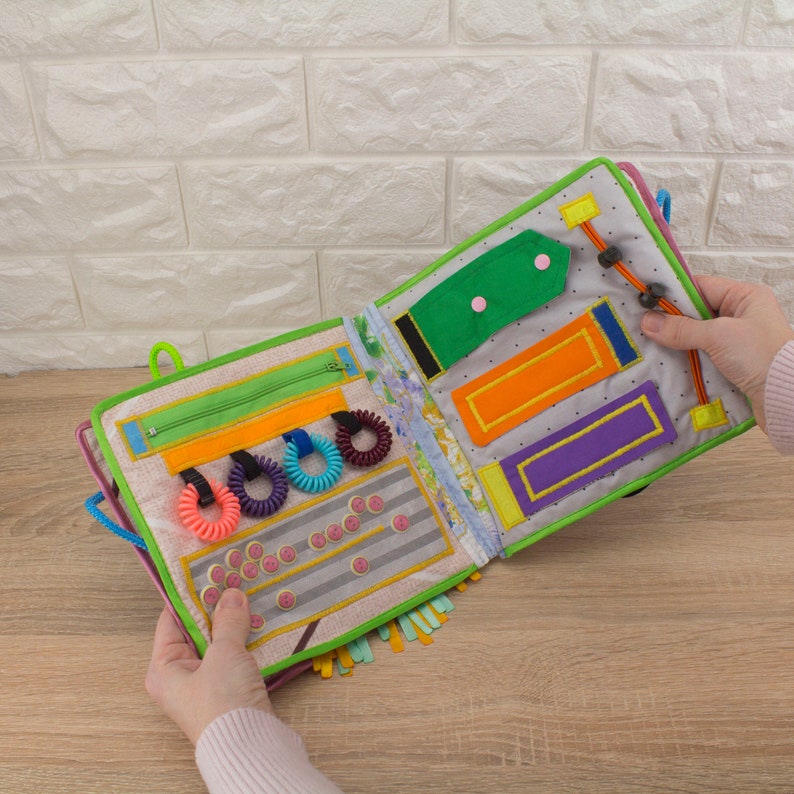 Adult Sensory Busy Book, Dementia Fidget Quiet Activity Elderly Toy ...