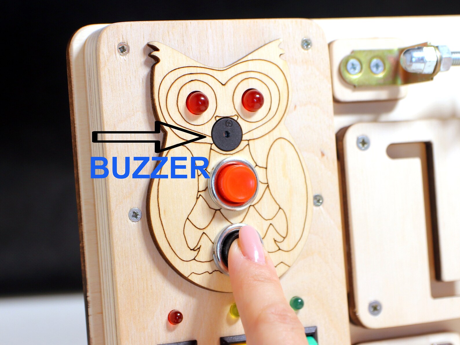 Busy Board With Light Switch LED Light Busy Board Electronic | Etsy