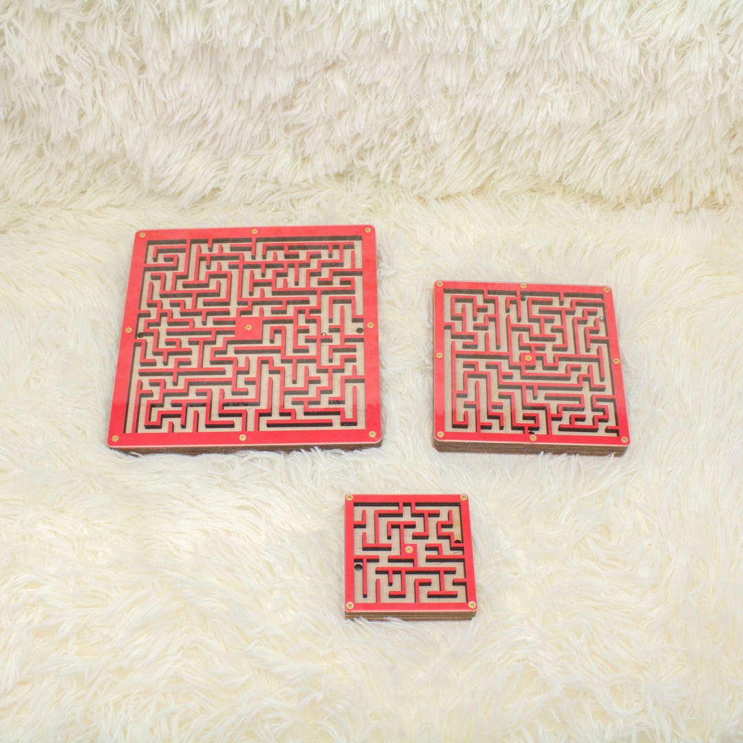 Wooden Maze Toy: Calming Gift for Stress Relief & Focus - Etsy