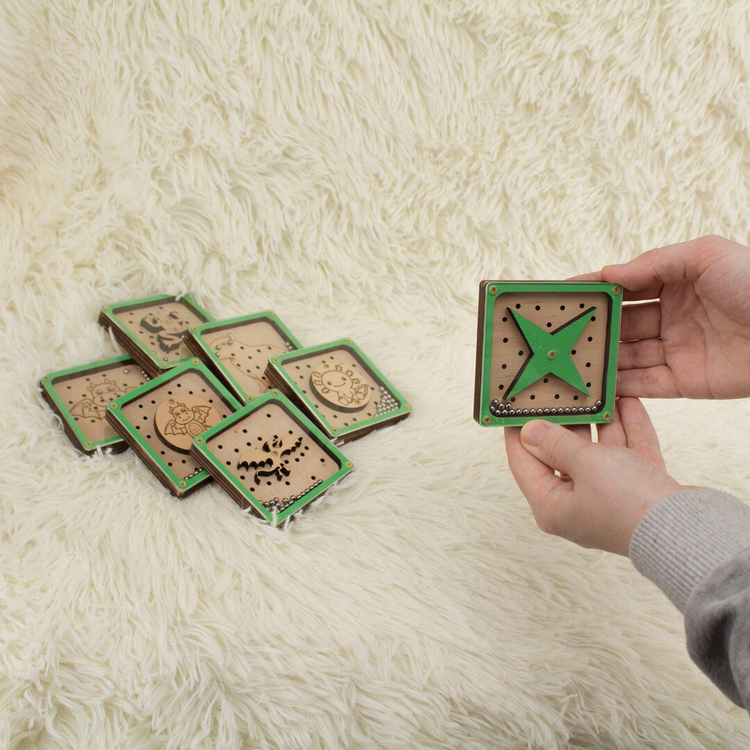 Wooden Star Mind Concentration Maze Toy, Antistress Calm Sensory ...