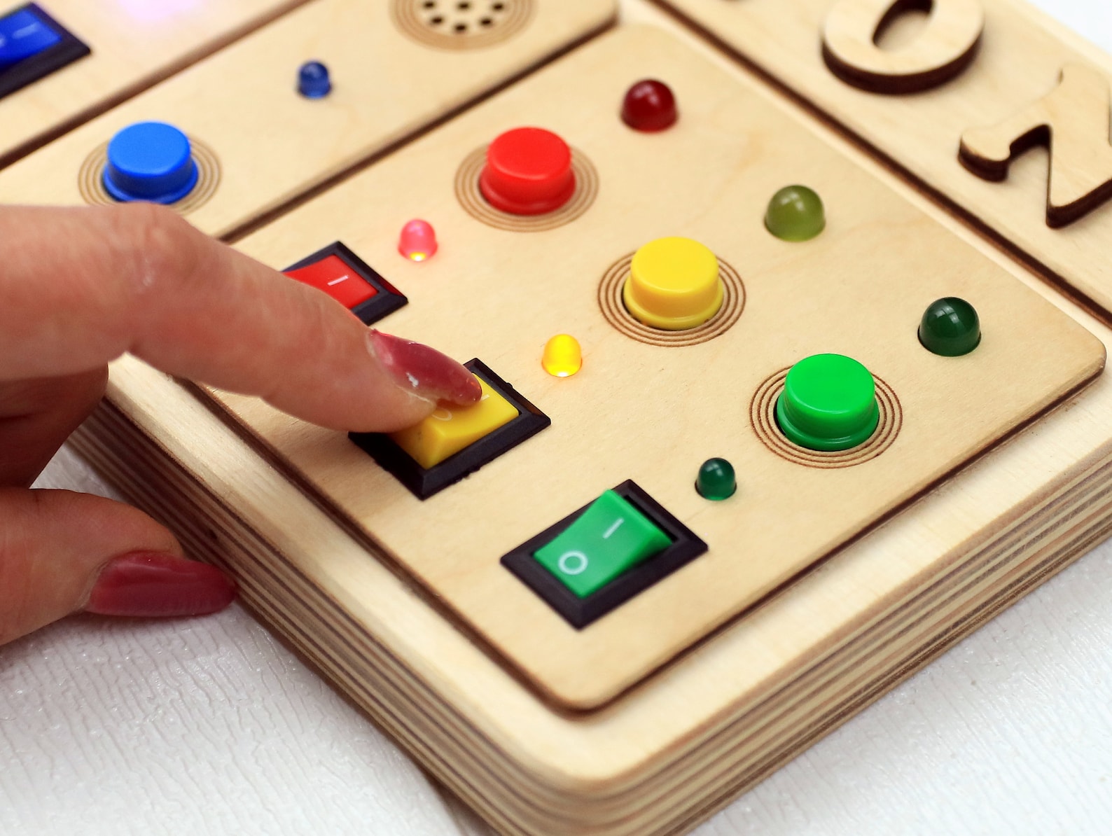 Wood Busyboard Led Busy Board Busy Board Baby Electric | Etsy