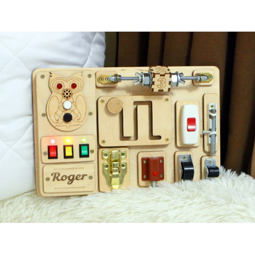 Busy Board With Light Switch, LED Light Busy Board, Electronic Board ...