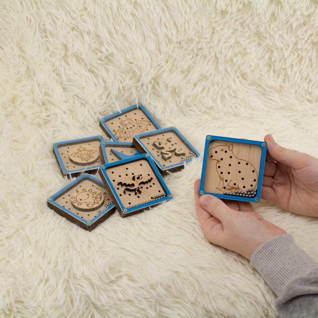 Wooden Capybara Labyrinth Toy – Handmade Game for Grown-ups - Etsy Canada