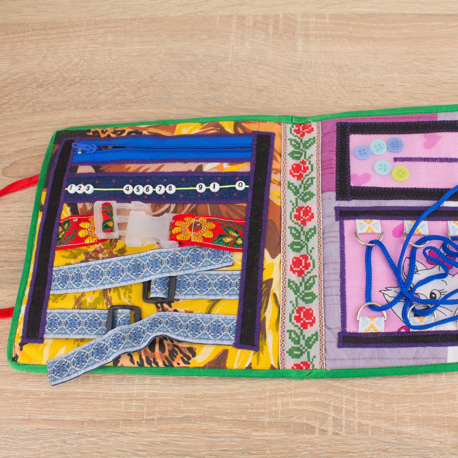 Handmade Fabric Quiet Book: Montessori Activity Book for Toddlers - Etsy