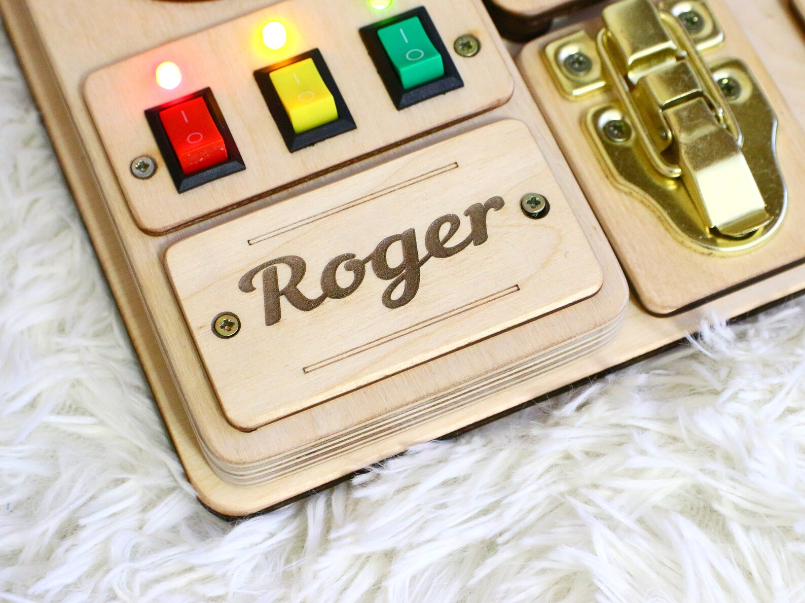 Busy Board With Light Switch LED Light Busy Board Electronic - Etsy