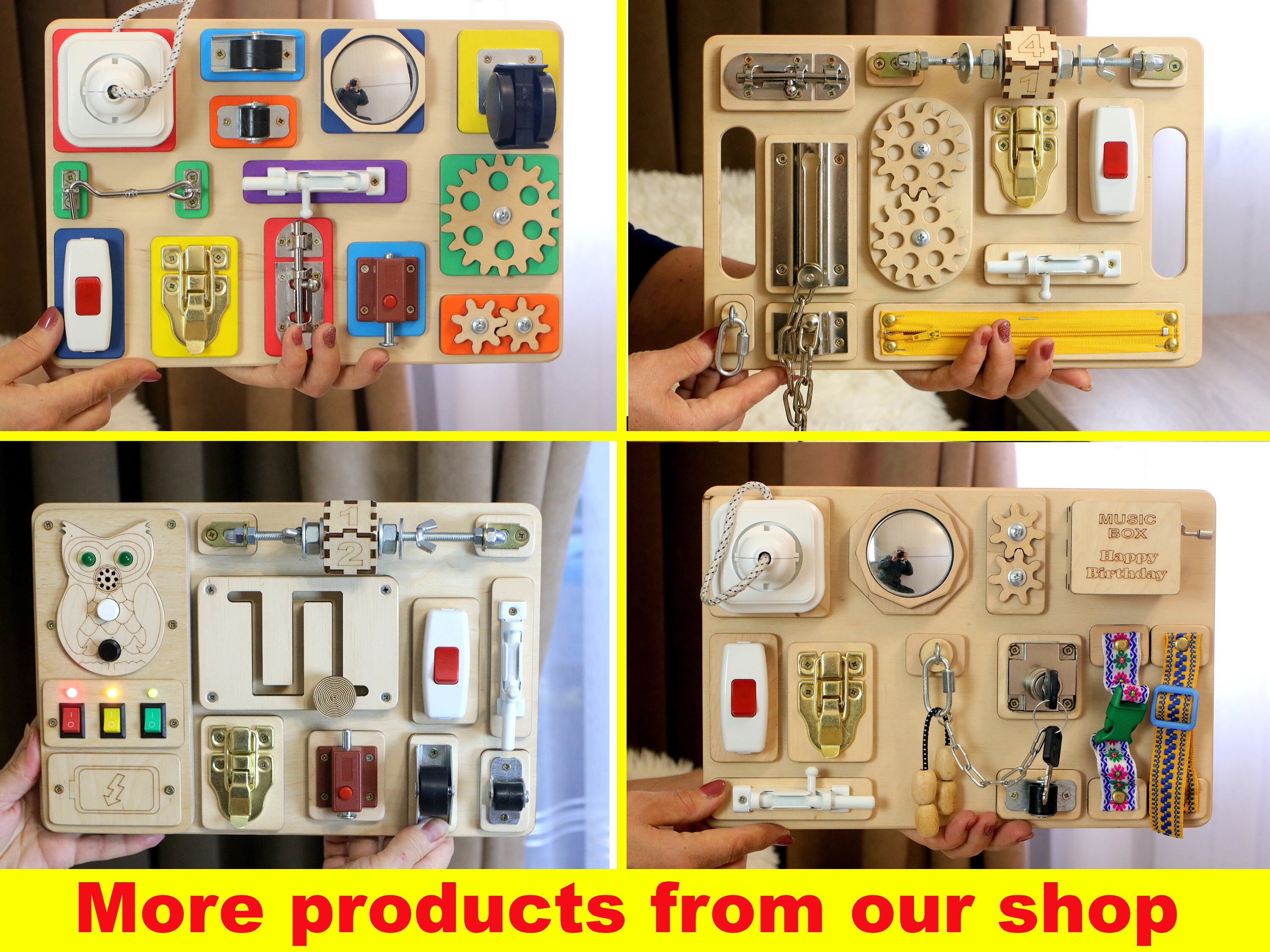 Toys Learning & School Activity and Therapy Fidget Board for Dementia ...