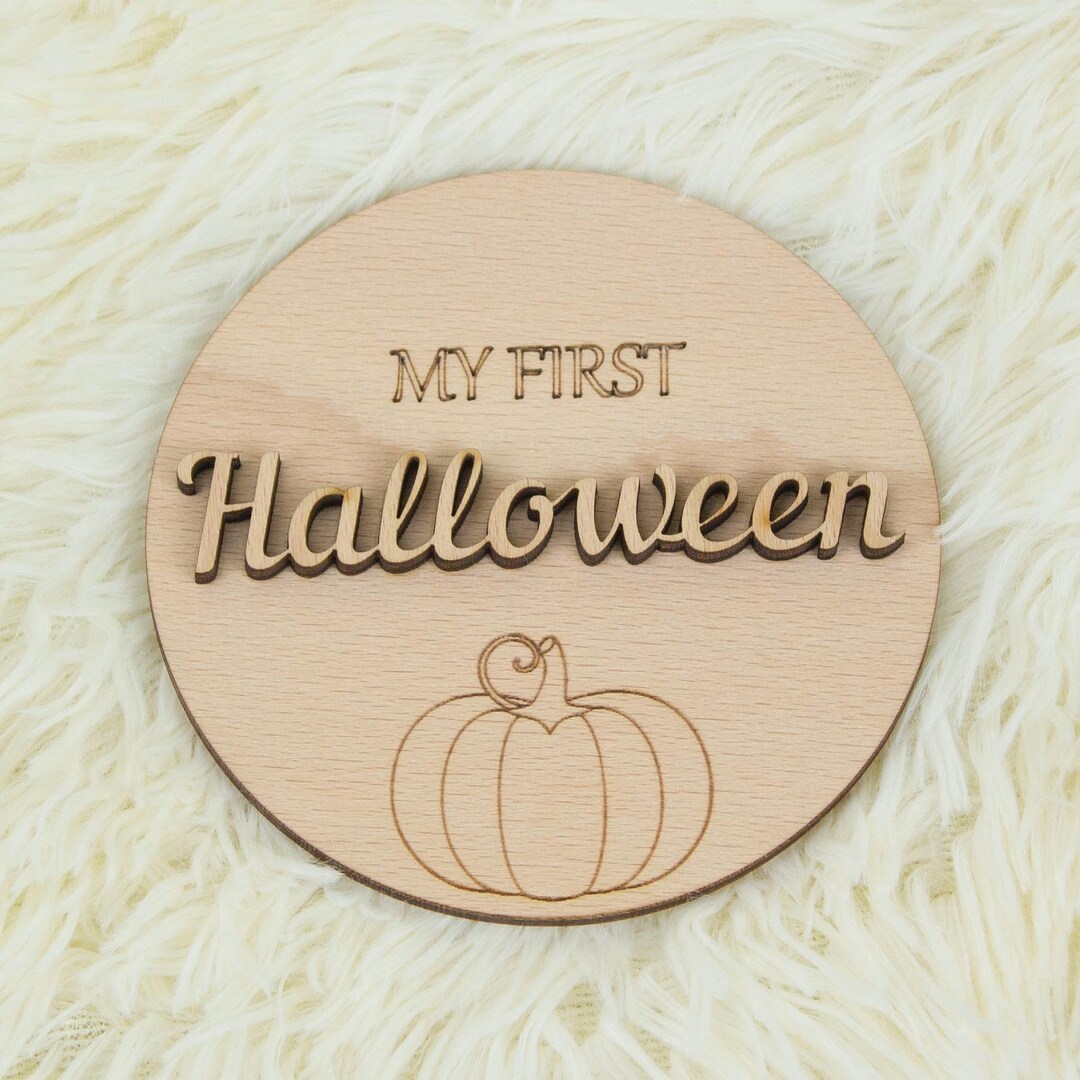 My First Halloween Milestone Cards Baby Boy Girl, Christmas Gift for ...