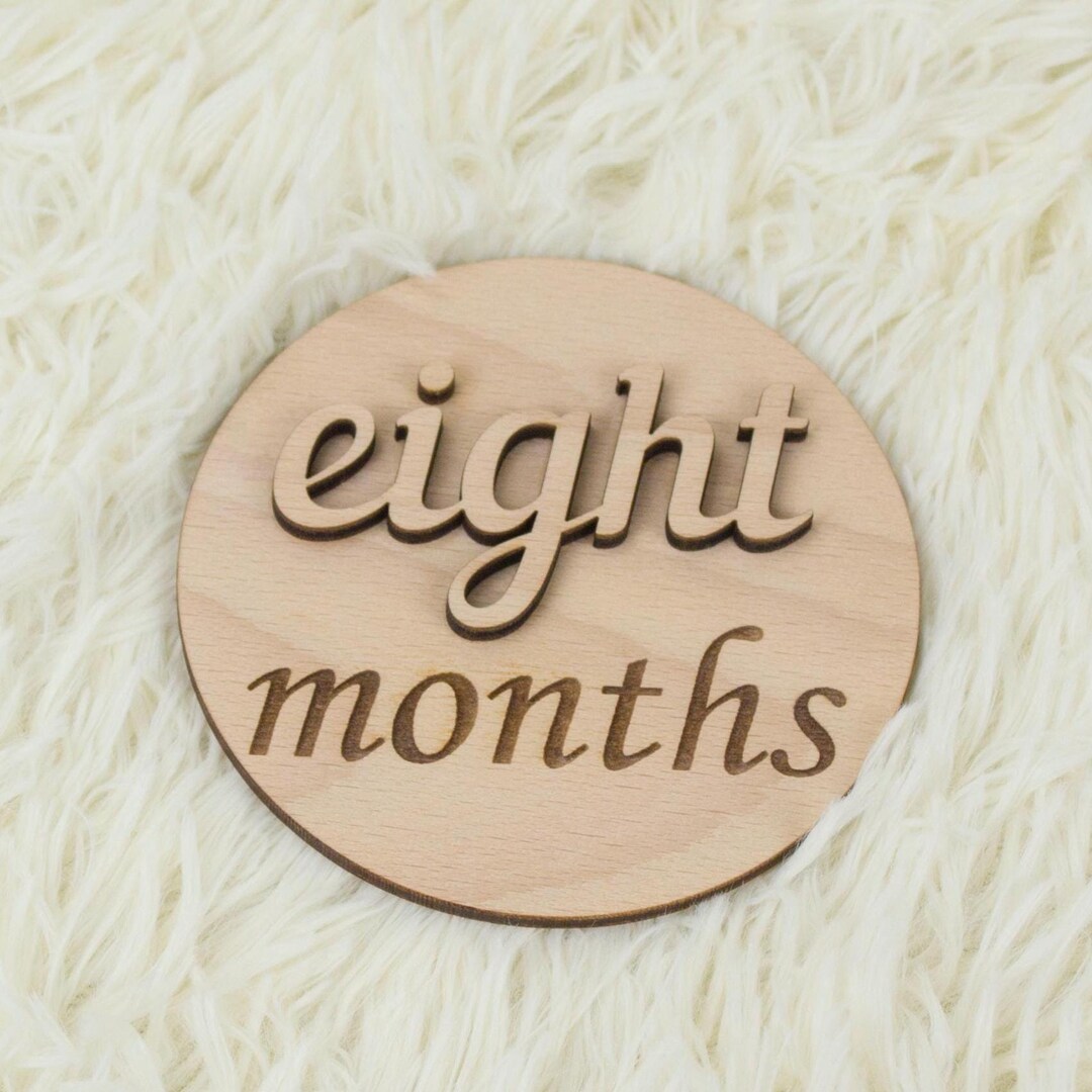 Baby Photo Sign - 8 Month Milestone Card - Etsy