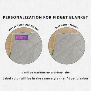Lap Blanket Fidget Sensory Blanket for Dementia, Elderly Alzheimer ...