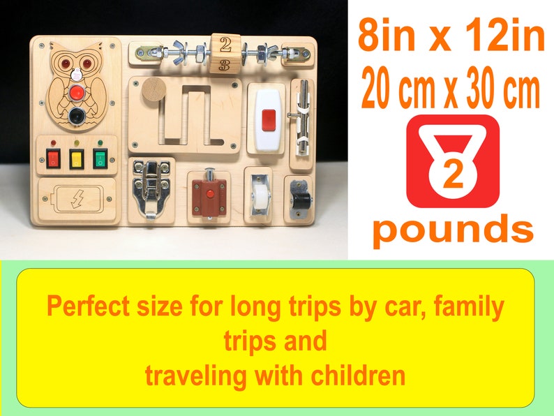 Busy Board With Light Switch LED Light Busy Board Electronic - Etsy