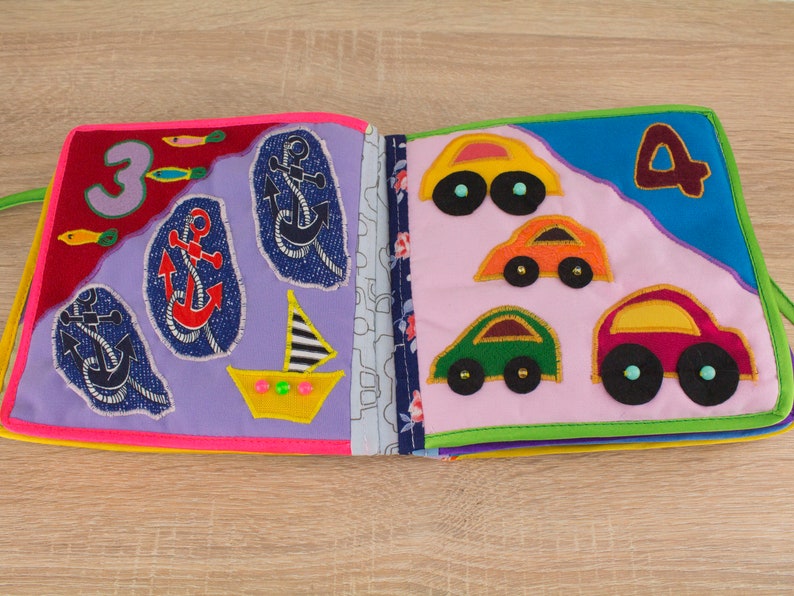 Learn to Count Busy Book 2 Year Old Toddler Quiet Book - Etsy