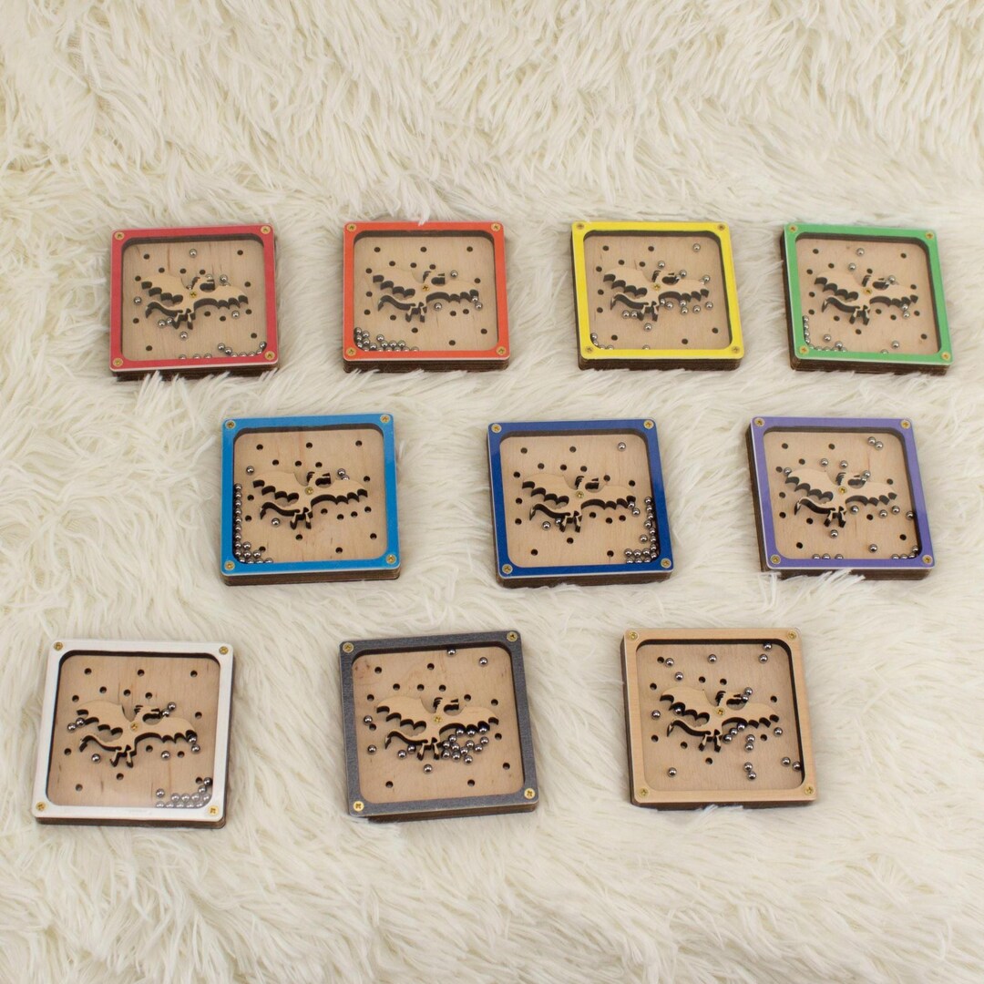 Travel-friendly Wooden Maze Toy, Mini Marble Maze for Kids, Quiet ...