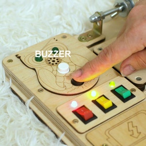 Busy Board With Light Switch, LED Light Busy Board, Electronic Board ...