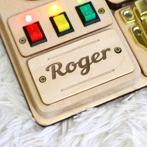 Busy Board With Light Switch, LED Light Busy Board, Electronic Board ...