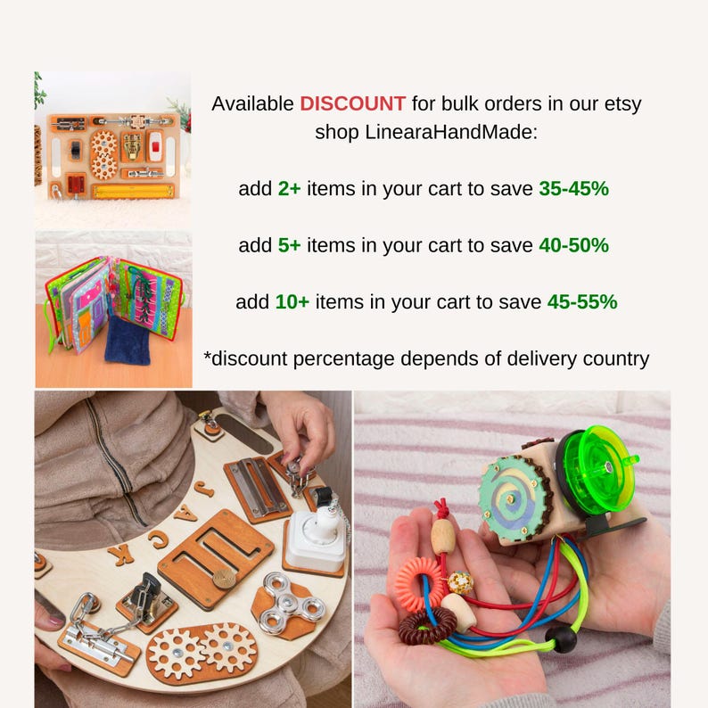 Dementia ASMR Trigger Fidget Board, Adult Busy Sensory Board ...