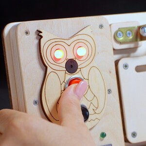 Busy Board With Light Switch LED Light Busy Board Electronic | Etsy