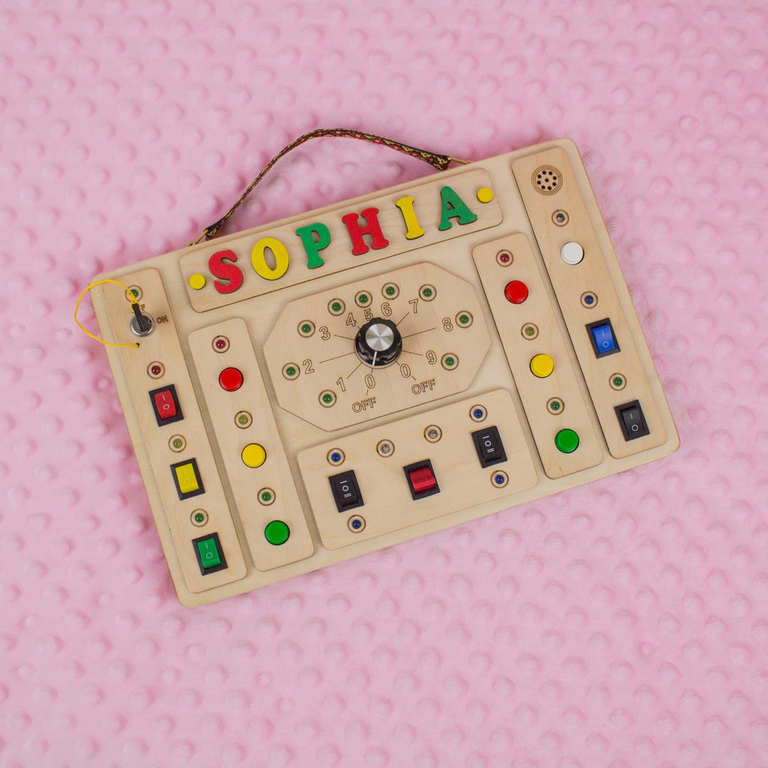 Montessori LED Busy Board - Light Switch Sensory Toy for Toddlers - Etsy