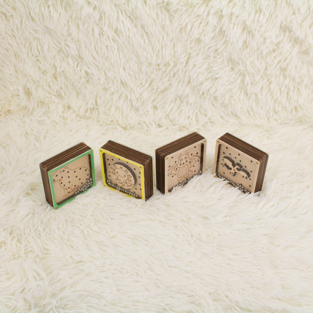 Axolotl Wooden Marble Maze: Handmade Stress Relief Game - Etsy