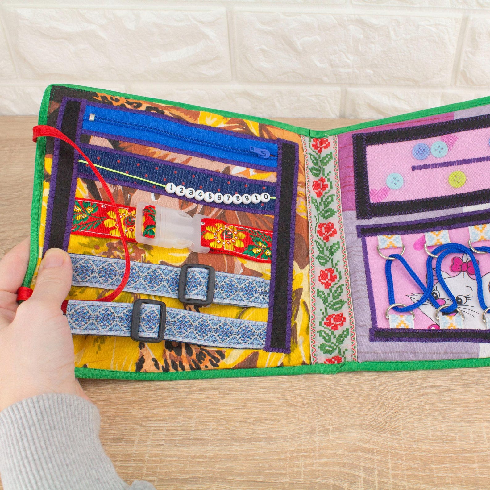 Handmade Fabric Quiet Book: Montessori Activity Book for Toddlers - Etsy