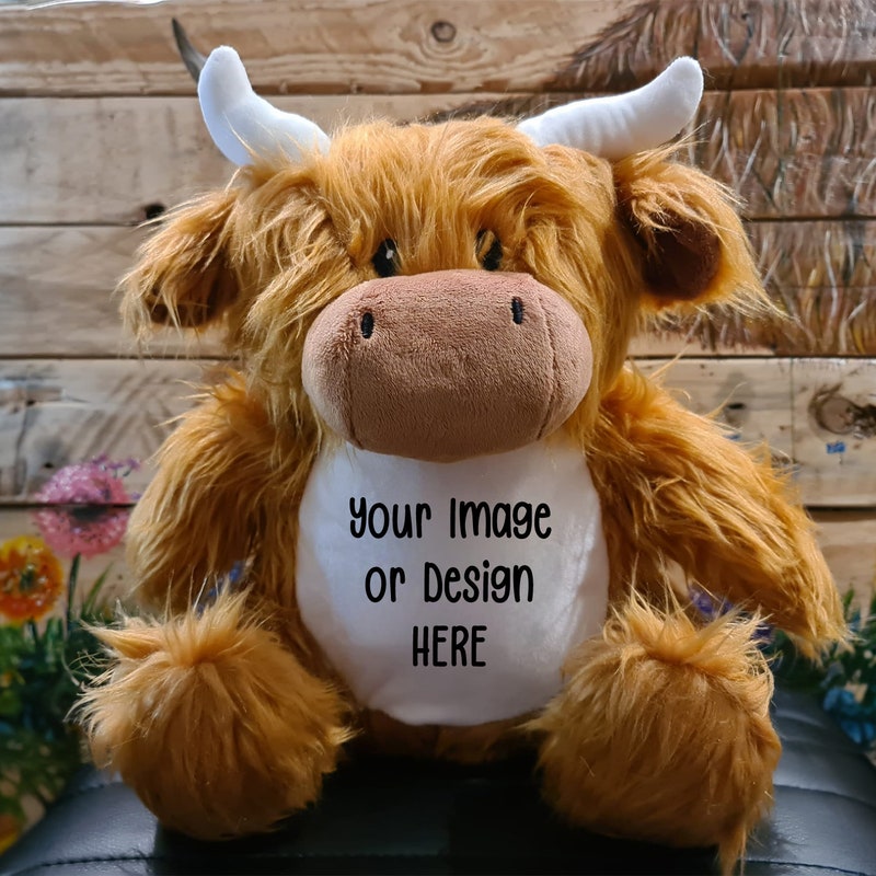 Large Highland Cow Plush - Etsy