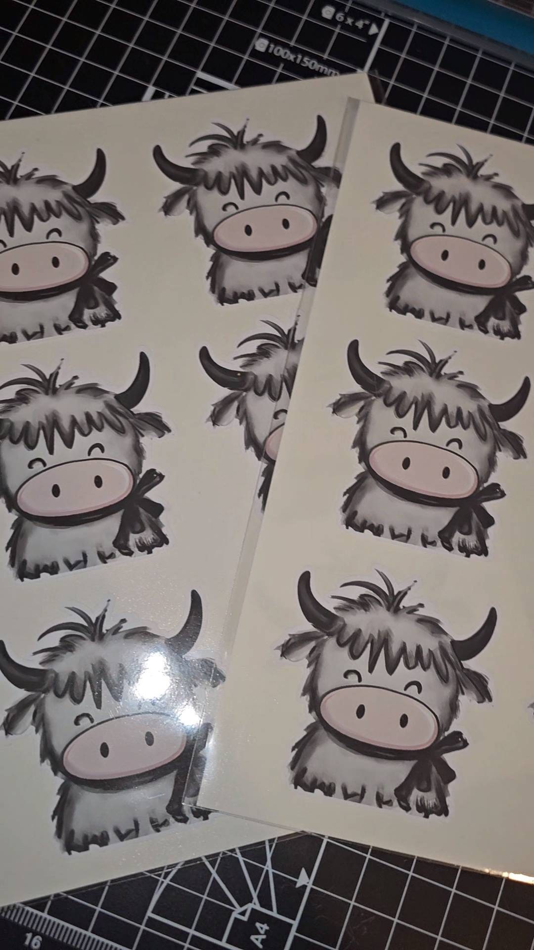 Highland Cow Stickers Custom Stickers Sticker Water Resistant Made to ...
