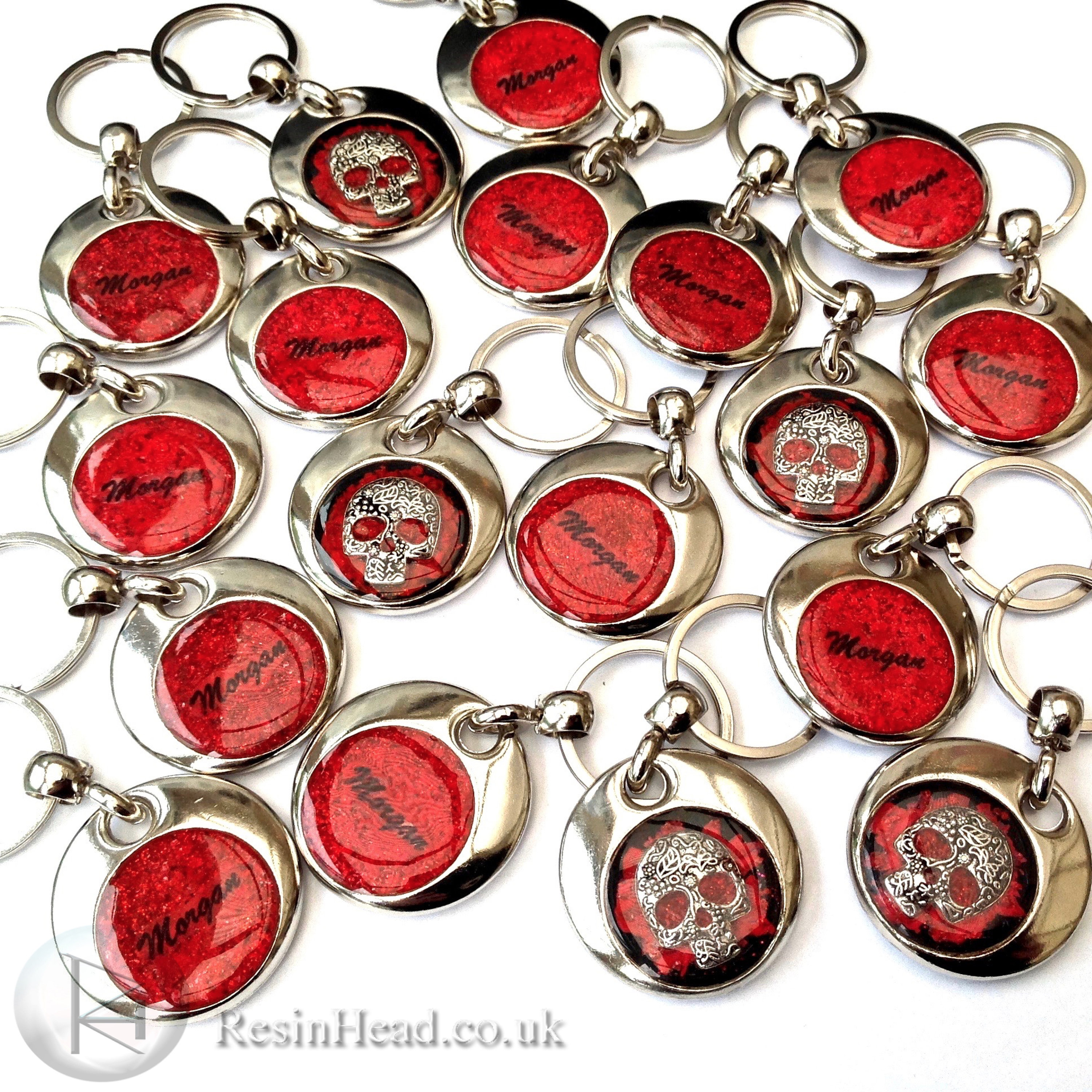 Double Sided Silver Plated Keyring photo/ Message on Reverse - Etsy UK