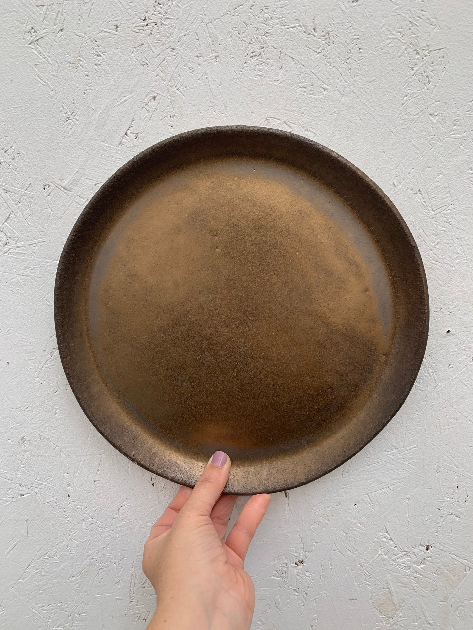 Ceramic Plate Handmade Plate, Rustic Plate, Ceramic Gold Plate ...