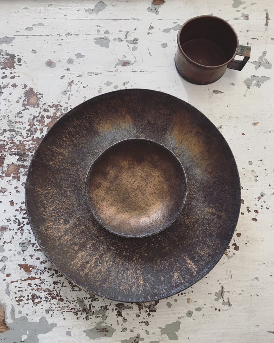 Ceramic Plate Handmade Plate Rustic Plate Ceramic Gold - Etsy UK