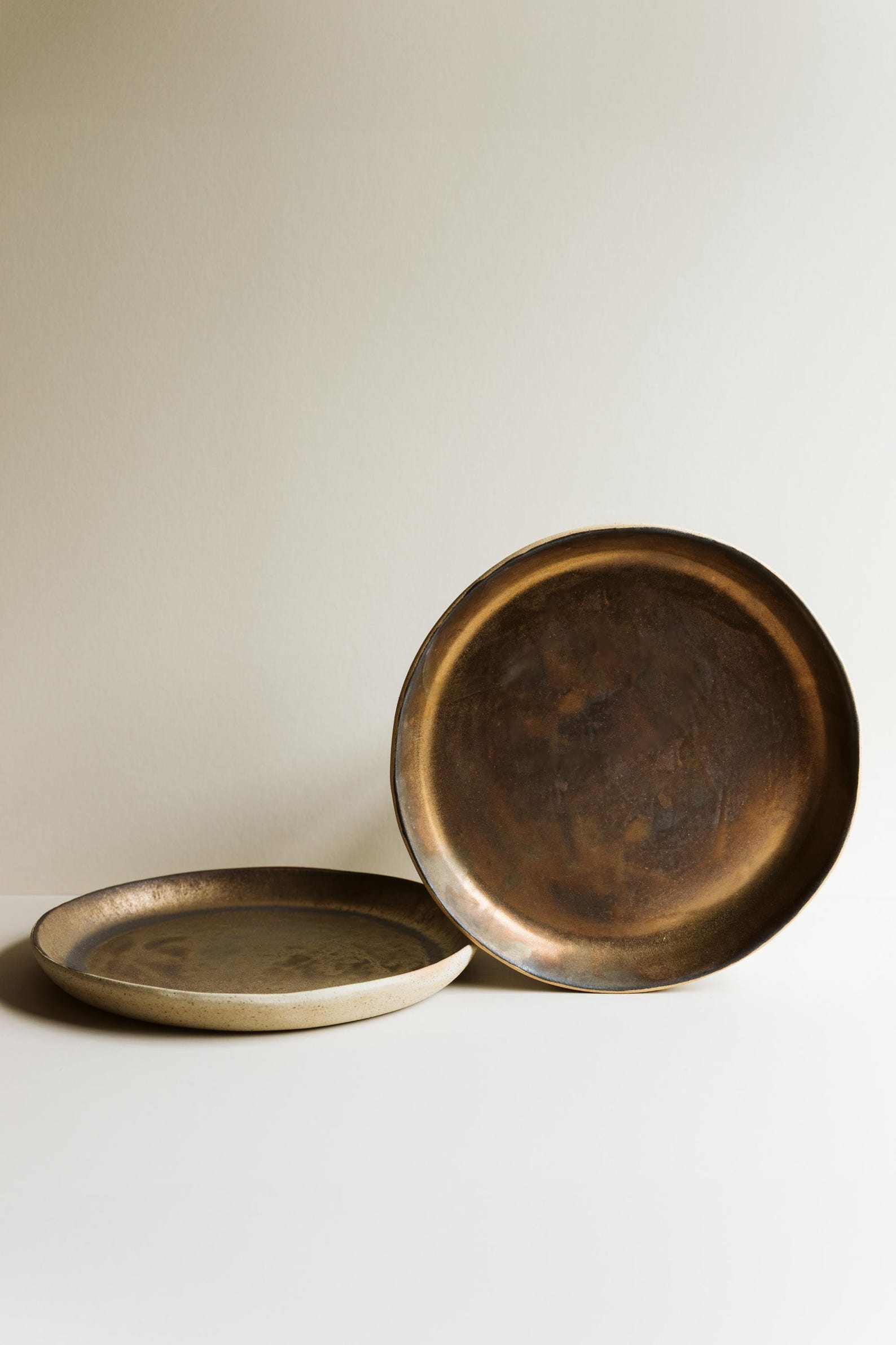 Rustic Gold Ceramic Plate, Gold Ceramic Plate, Ceramic Dinner Plate ...