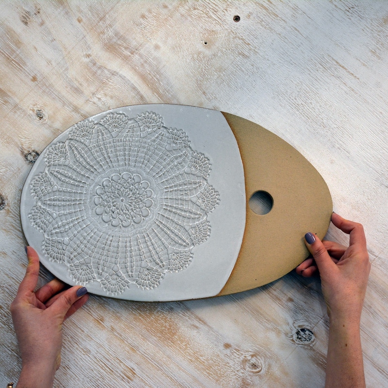 Ceramic Cheese Board - Etsy